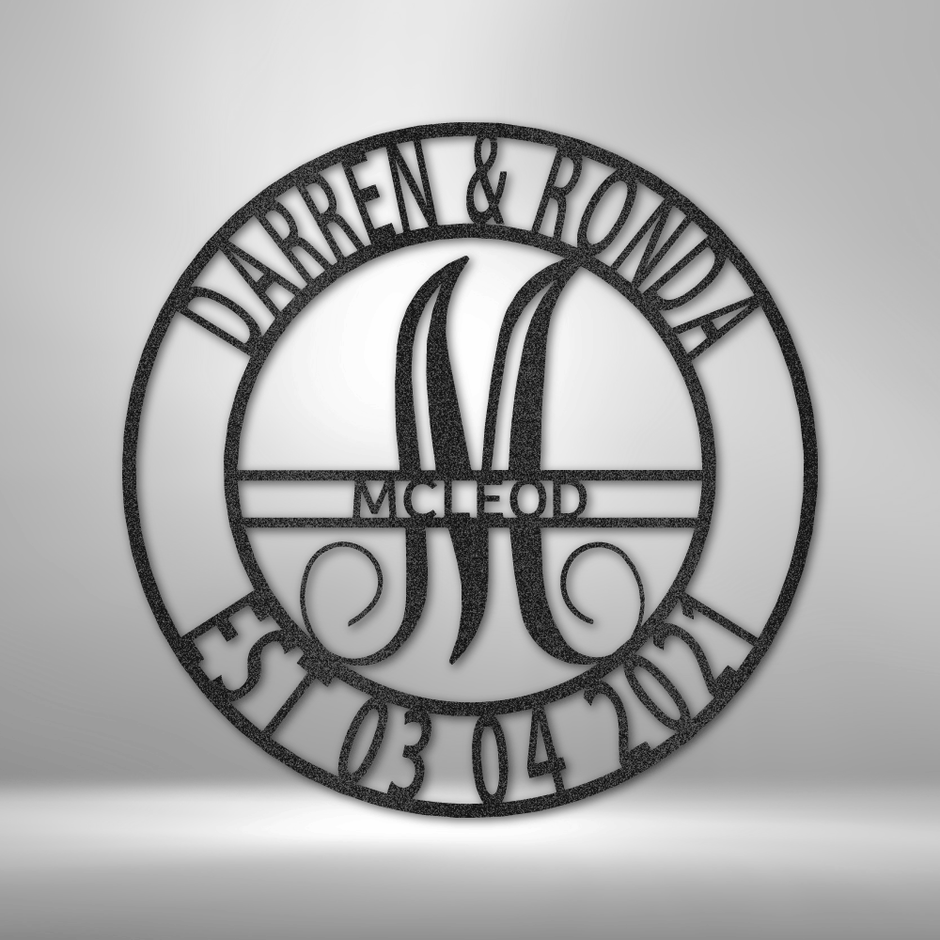 Monogram Metal Signs – NDMerchandise